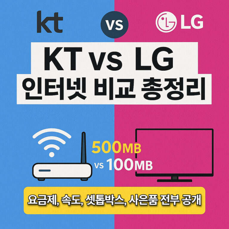 KT LG 인터넷 가입 비교 요금제 총정리 - 디지털 인사인트 매거진