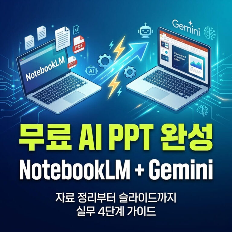 노트북LM + 제미나이로 무료 AI PPT 완성! 4단계 제작 가이드 - 디지털 인사인트 매거진